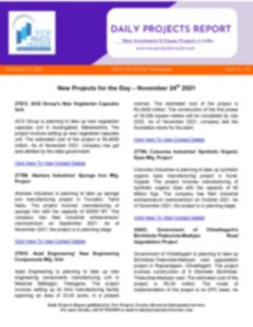 New Projects by Azad Engineering, Colourtex Industries, ACG Group ...